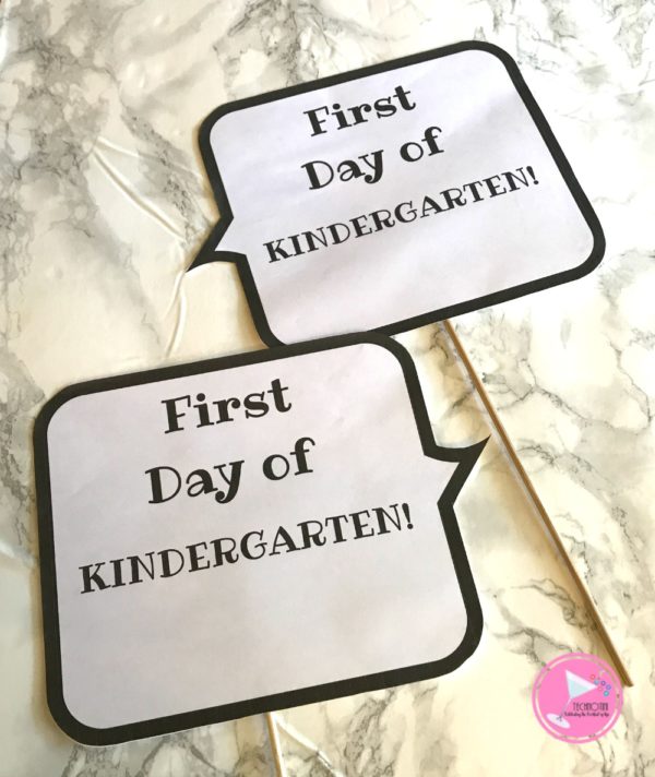 The Ultimate DIY First Day of School Sign-Speech Bubble-Style